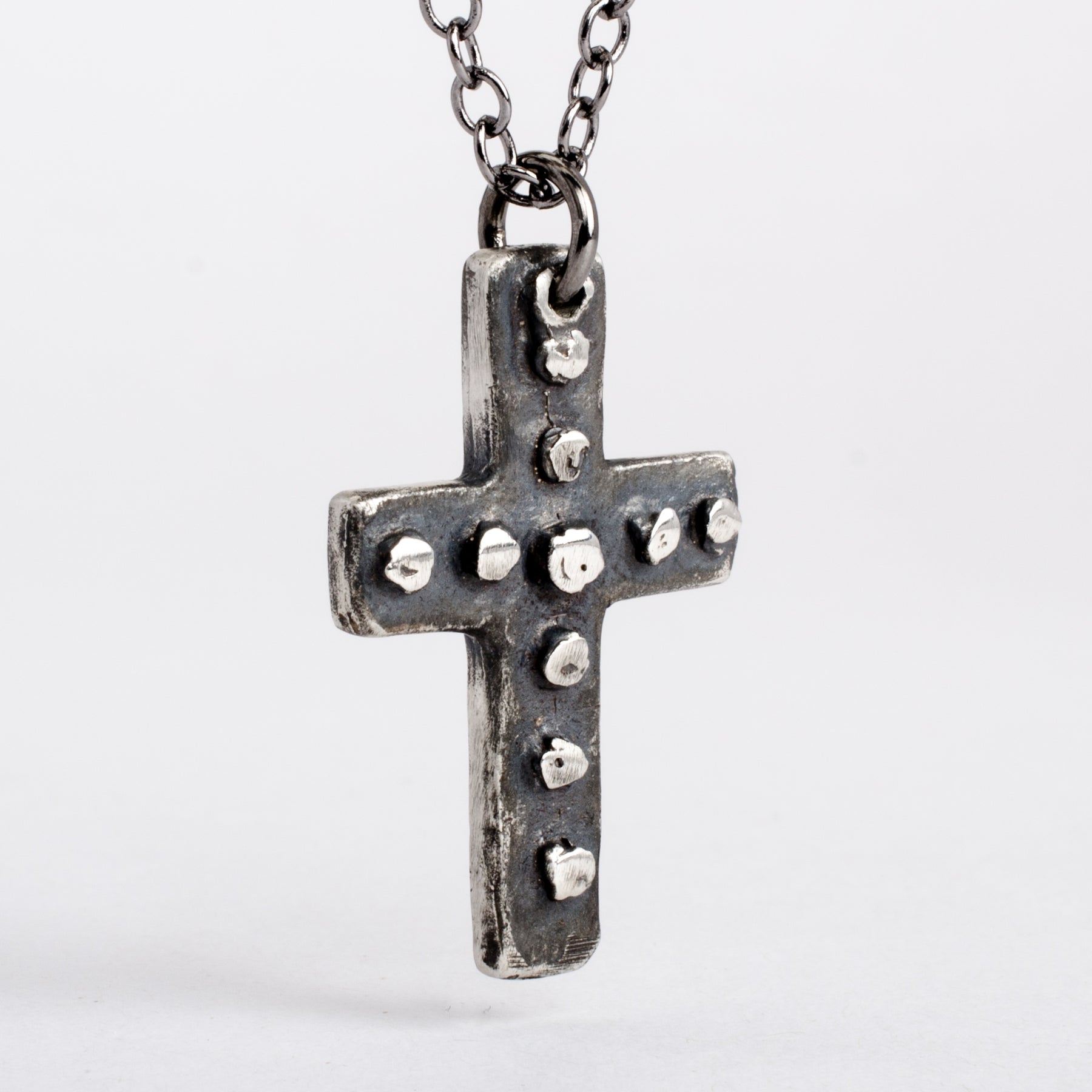 Cross Antique Medieval Sterling Silver Pendant Necklace Jewelry ...
